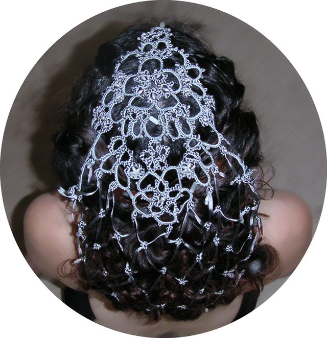 Snood, Silver beads and Hand made on Pinterest